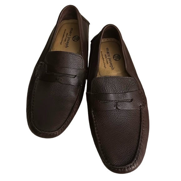 Marc Joseph | Shoes | Marc Joseph New York Dark Brown Leather Driving ...